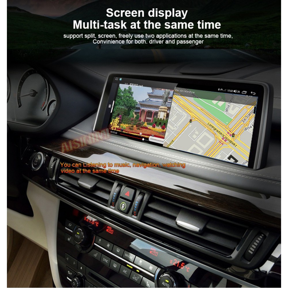 AISINIMI Android Car Player For BMW X5 X6 F70 F71 car radio Car Audio Gps Stereo Monitor screen ...